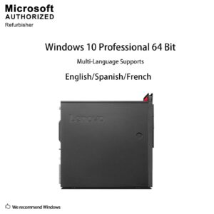 Lenovo ThinkCentre M900 Tower Desktop PC, Intel Quad Core i5-6500 up to 3.6GHz, 16G DDR4, 512G SSD, DVD, WiFi, BT 4.0, Windows 10 64 Bit-Multi-Language Supports English/Spanish/French(Renewed)