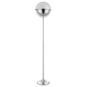 safavieh fll4069a lighting rensa modern globe iron chrome 63-inch (led bulb included) floor lamp, black