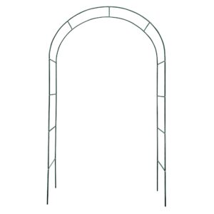 Linnai Products 7.75 FT Lightweight Metal Arch/Garden Arbor; Great for Weddings, Bridal Showers, Lawn Parties, Gardens, Flowers, Vines, and Outdoor and Indoor Decorations; Easy to Assemble, Black