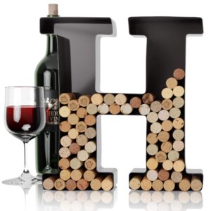 wine letter cork holder art wall décor ~ metal letter wine cork holder monogram ~ individual wine letter cork holders a thru z ~ gifts for wine lovers ~ by housevines (h)