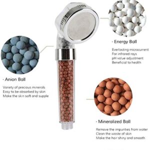 Replacement Filtration Mineral Beads Stones Balls for Filter Shower Head Showerhead 3 Kinds Red Gray White (Diameter 5-6mm)