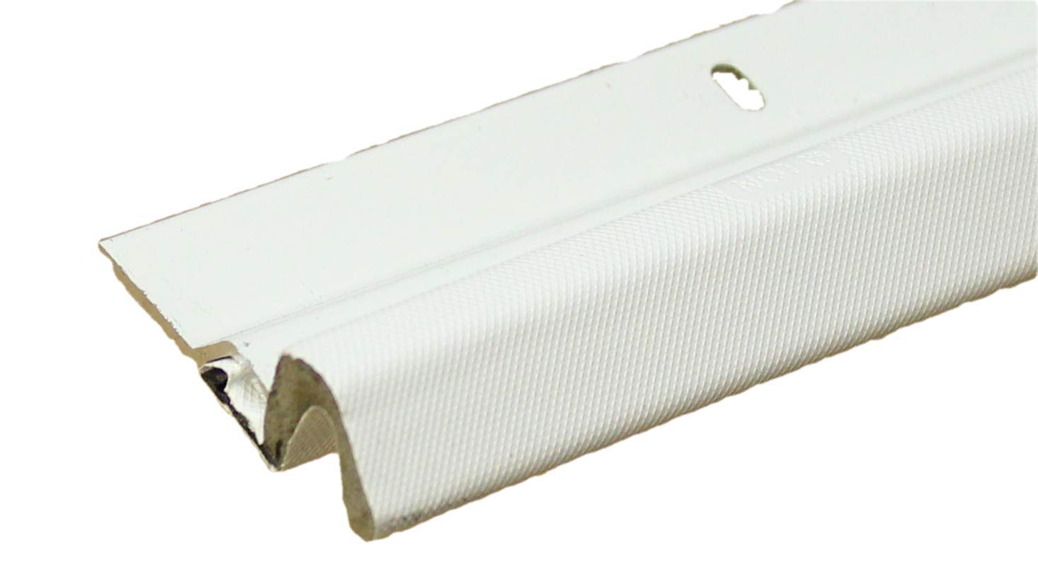 Randall Manufacturing Co., Inc | Aluminum and Q-LON Weatherstrip Doorstop Set | 2 – 84” Side Pieces & 1 – 36” Top Piece | White | Easy Installation | Made in The USA