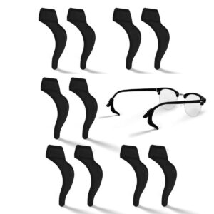 anti-slip eyeglass ear grips hook, 5 pairs eyeglasses temple tips sleeve retainer