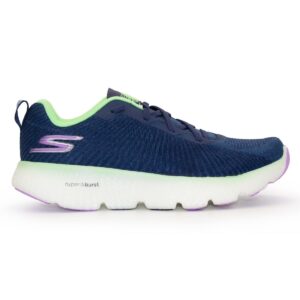 skechers go run max road 4+ navy/multi 8 b (m)