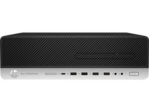 hp elitedesk 800 g3 sff desktop intel core i5-6500 quad-core 3.2ghz processor, 8gb ddr4 sdram, 128gb ssd, 1x usb-c, windows 10 pro 64-bit (renewed)