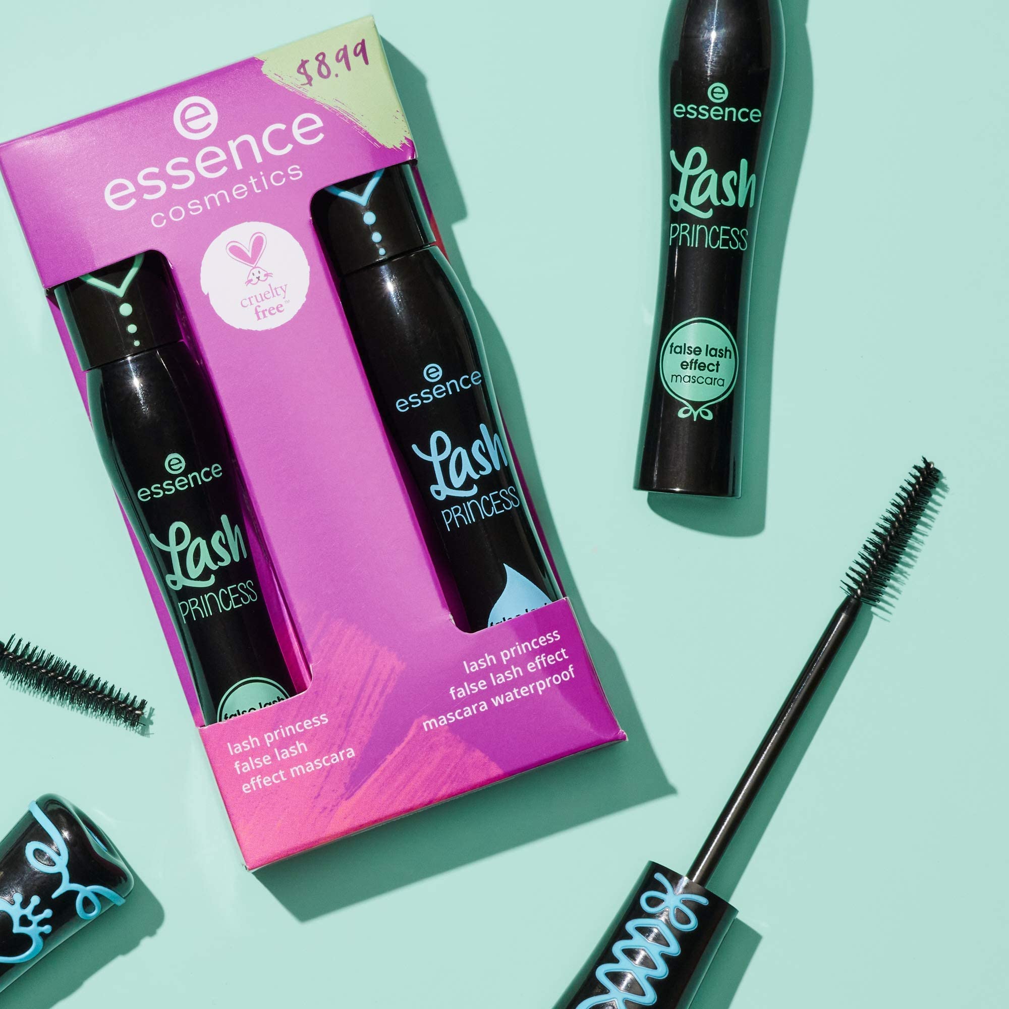 essence | Lash Princess False Lash Effect Mascara | Gluten & Cruelty Free | Black (MIXED duo set)