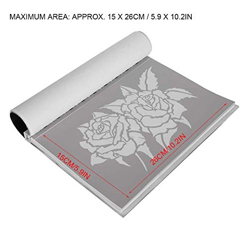 Temporary Tattoo Stencils Booklet Set with 30pcs Different Reusable Stencil Designs