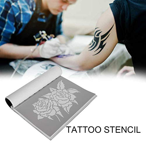 Temporary Tattoo Stencils Booklet Set with 30pcs Different Reusable Stencil Designs