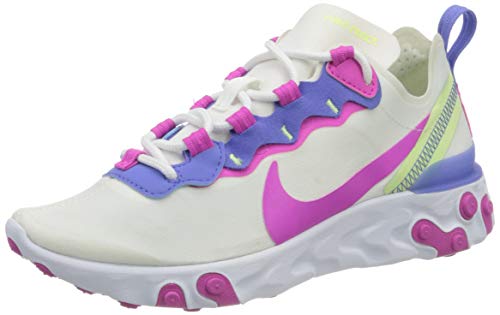 Nike Women's Race Running Shoe, White Fire Pink Sapphire Barely Volt, Women 2