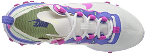 Nike Women's Race Running Shoe, White Fire Pink Sapphire Barely Volt, Women 2