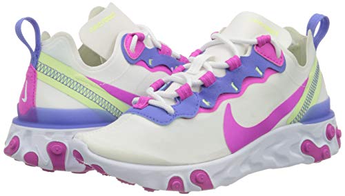 Nike Women's Race Running Shoe, White Fire Pink Sapphire Barely Volt, Women 2