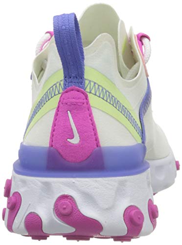 Nike Women's Race Running Shoe, White Fire Pink Sapphire Barely Volt, Women 2