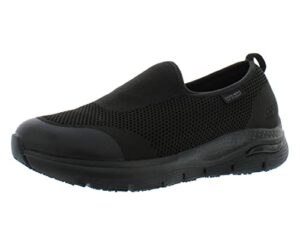 skechers arch fit sr - absidy black 9 b (m)