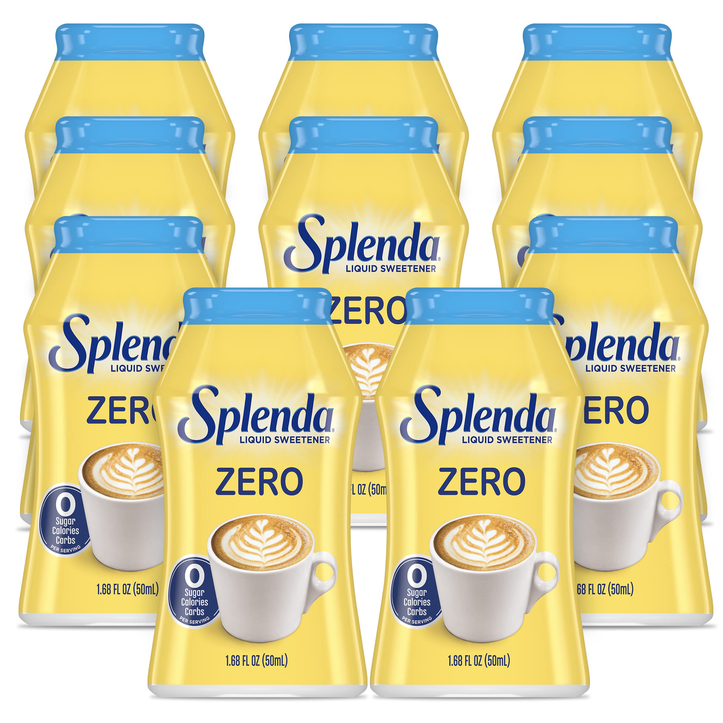 SPLENDA LIQUID Zero Calorie Sweetener drops, 1.68 Ounce Bottle (Pack of 10)