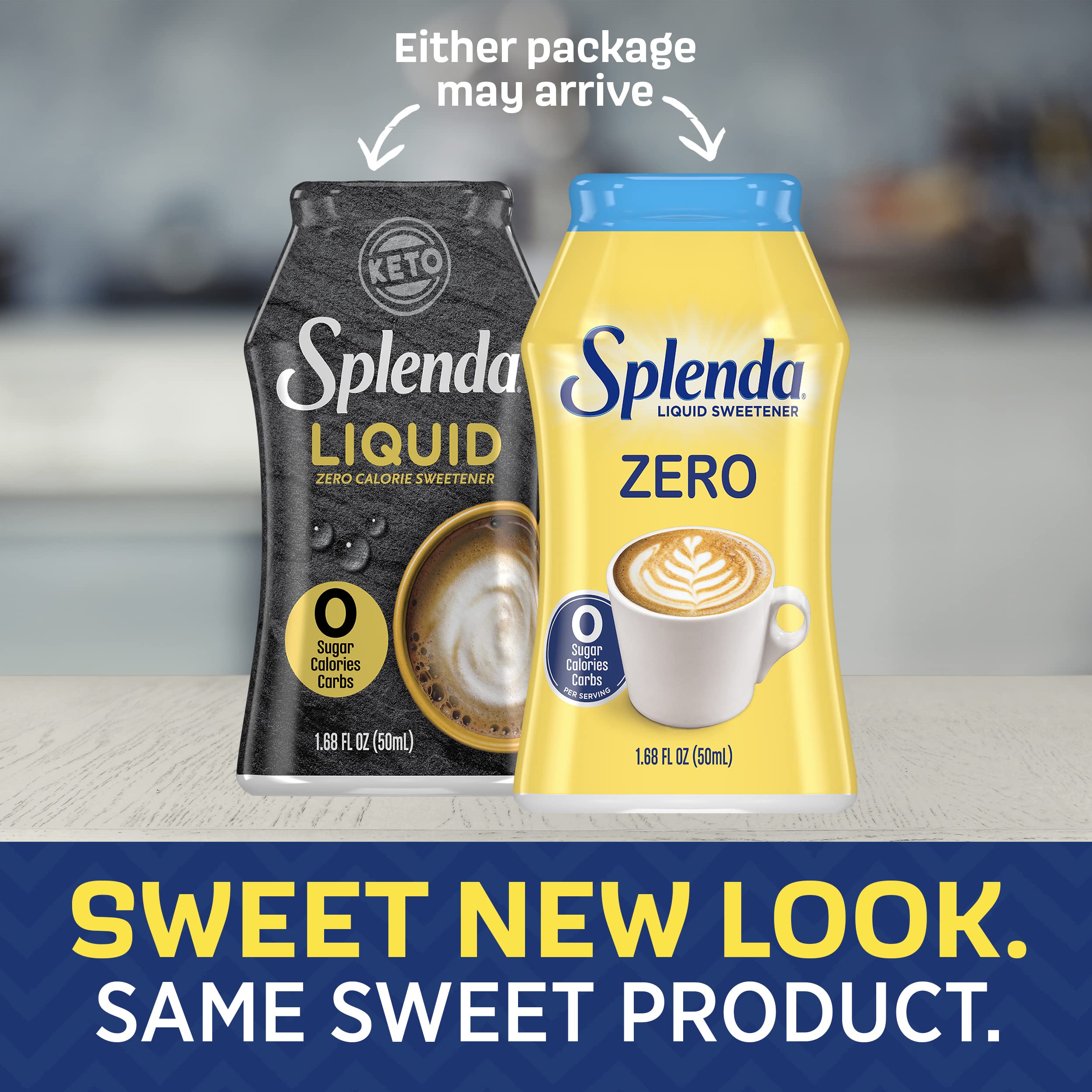 SPLENDA LIQUID Zero Calorie Sweetener drops, 1.68 Ounce Bottle (Pack of 10)