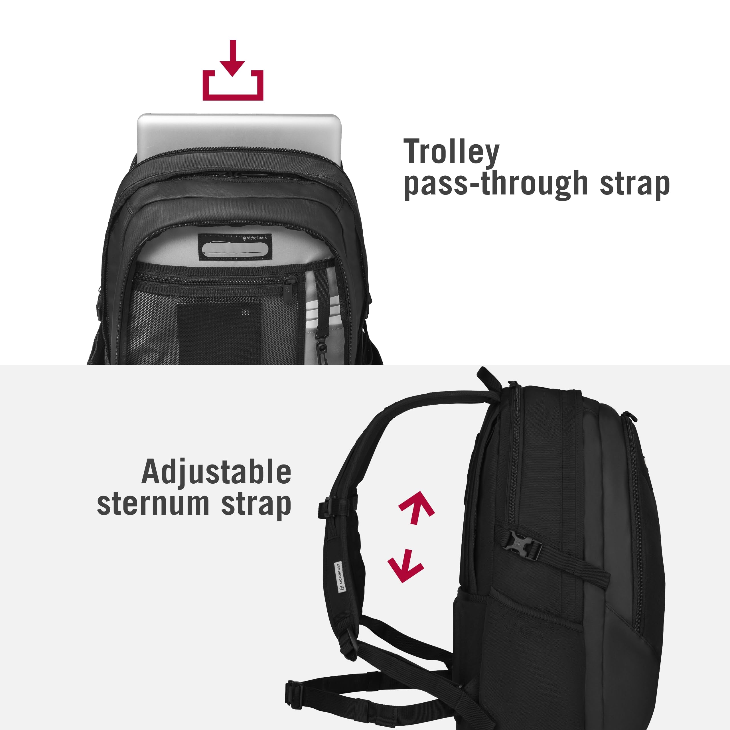 Victorinox Altmont Original Deluxe Laptop Backpack with Waist Strap - Computer Backpack to Hold Travel Accessories - Durable, Lightweight Backpack - 25 Liters, Black