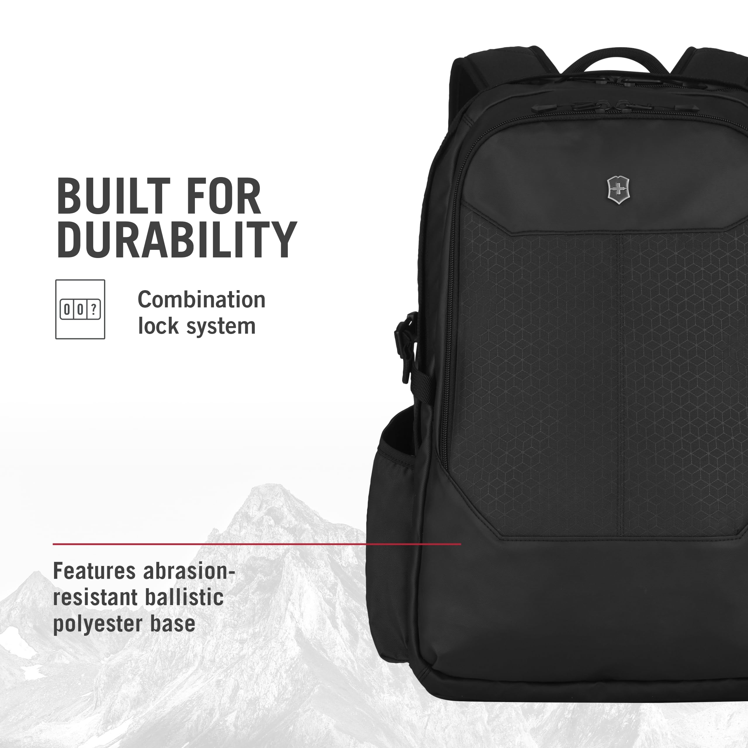 Victorinox Altmont Original Deluxe Laptop Backpack with Waist Strap - Computer Backpack to Hold Travel Accessories - Durable, Lightweight Backpack - 25 Liters, Black