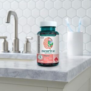 NEURIVA Brain Supplement for Memory & Focus with Phosphatidylserine & Neurofactor, Caffeine-Free Gummies