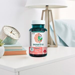 NEURIVA Brain Supplement for Memory & Focus with Phosphatidylserine & Neurofactor, Caffeine-Free Gummies