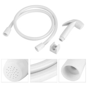 Toilet Bidet, Bidet Sprayer for Toilet Bidet Attachment for Toilet Plastic Wall Mounted Shower Toilet Bathroom Handheld Bidet Diaper Spray Sprayer Shattaf Kit