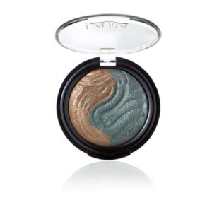 laura geller new york baked eclipse eye shadow duo, bronze/emerald