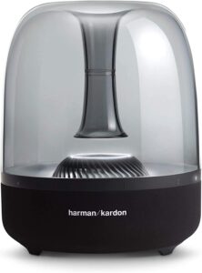 harman kardon aura studio 3 - elegant, bt wireless speaker with premium design and ambient lighting- black