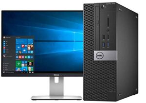 dell optiplex 3040 small form factor pc, intel quad core i5 6500,16gb ddr3l ram, 256gb ssd, wifi, windows 10 pro 64-with 22 lcd panel(renewed)