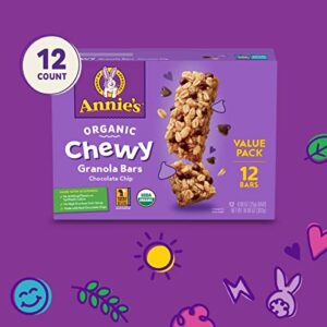 Annie's Organic Chewy Granola Bars, Chocolate Chip, 12 ct