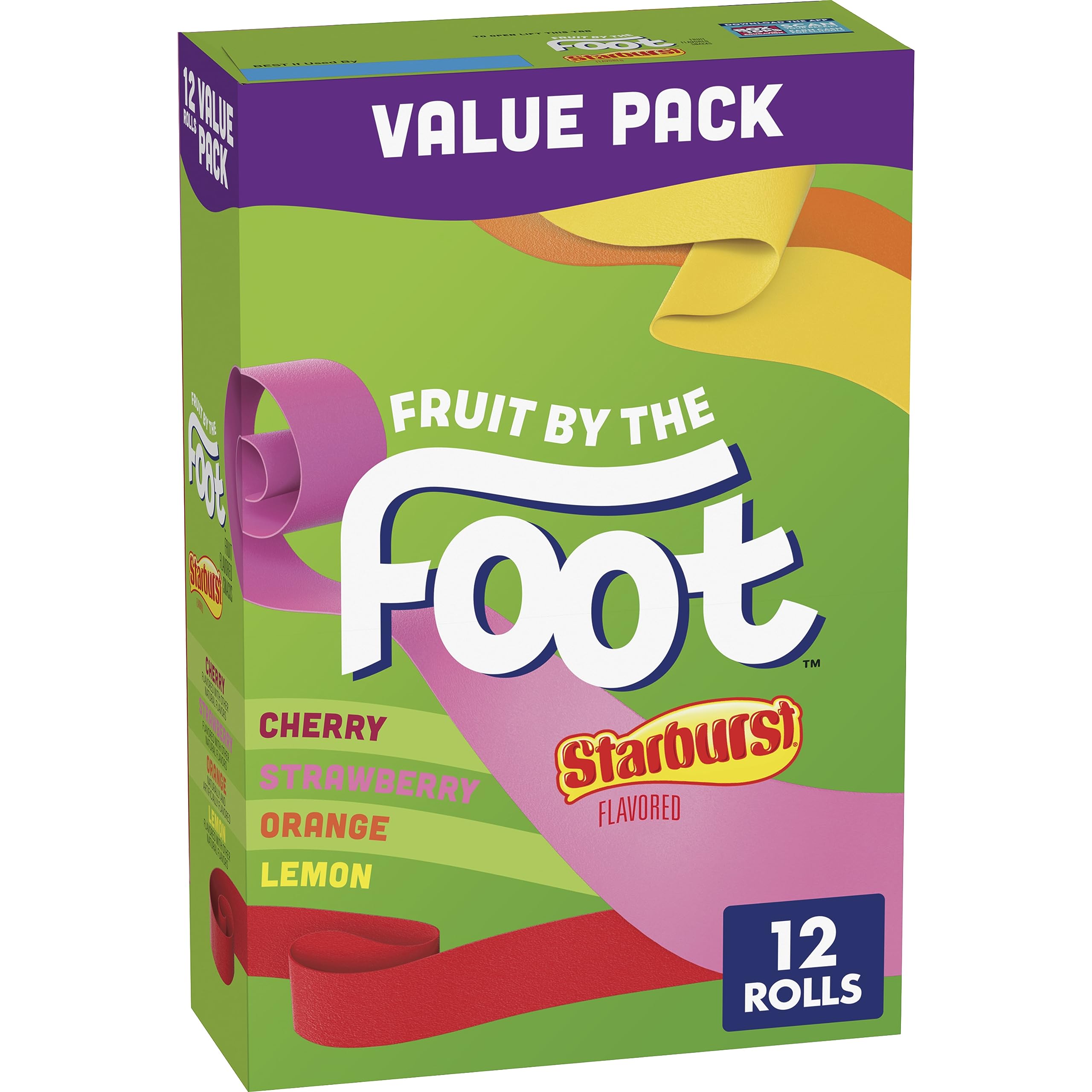 Fruit by the Foot Fruit Flavored Snacks, Starburst, Variety Pack, 12 ct