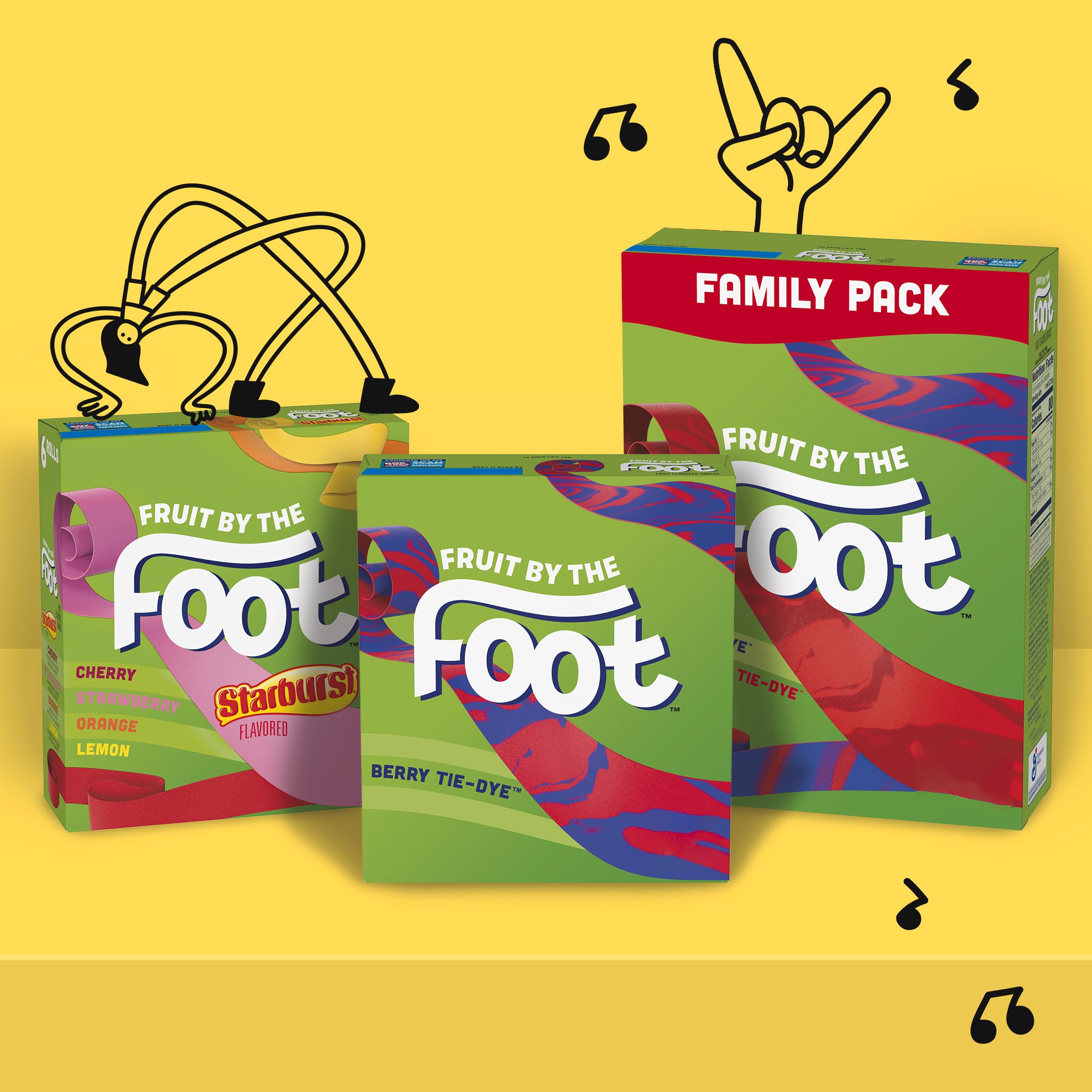 Fruit by the Foot Fruit Flavored Snacks, Starburst, Variety Pack, 12 ct