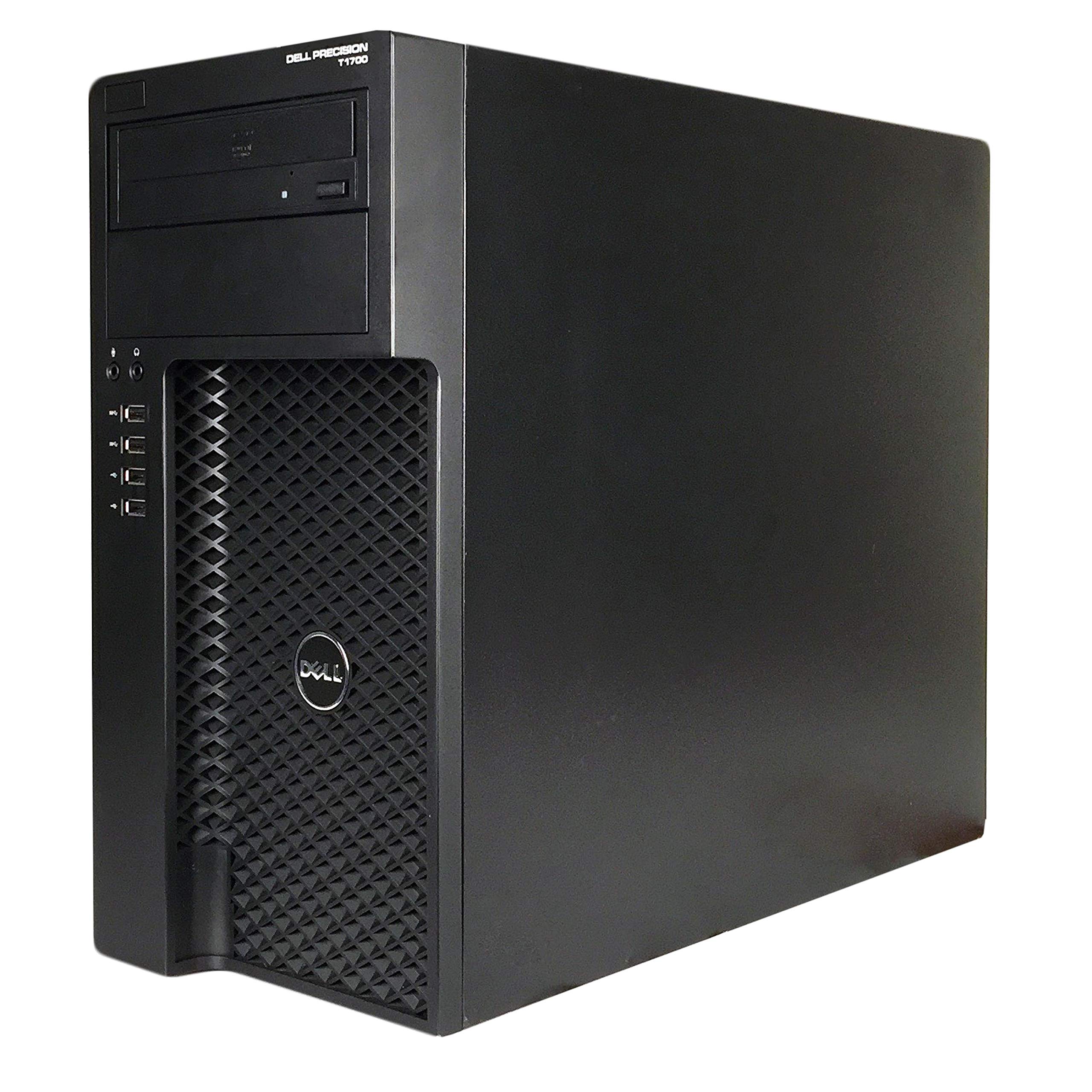 Dell Precision T1700 Tower Desktop PC, Intel Quad Core i7-4770 up to 3.9GHz, 16G DDR3, 512G SSD, DVD, WiFi, BT 4.0, Windows 10 64 Bit-Multi-Language Supports English/Spanish/French(Renewed)