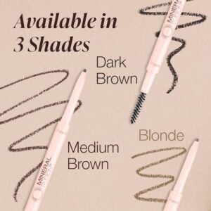 Mineral Fusion Retractable Brow Pencil, Medium Brown, 0.003 Ounce