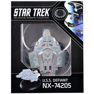 hero collector| star trek the official starships collection | eaglemoss model ship box u.s.s. defiant nx-74205