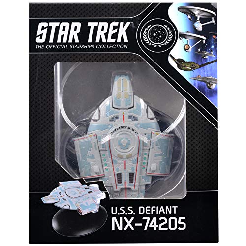 Hero Collector| Star Trek The Official Starships Collection | Eaglemoss Model Ship Box U.S.S. Defiant NX-74205