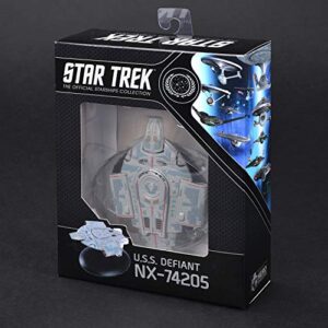 Hero Collector| Star Trek The Official Starships Collection | Eaglemoss Model Ship Box U.S.S. Defiant NX-74205