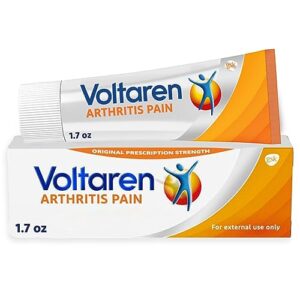 voltaren arthritis pain gel for powerful topical arthritis pain relief, no prescription needed - 1.7 oz/50 g tube