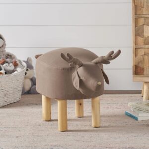 Christopher Knight Home Rivera Contemporary Kids Deer Ottoman, Brown, Brown, Natural