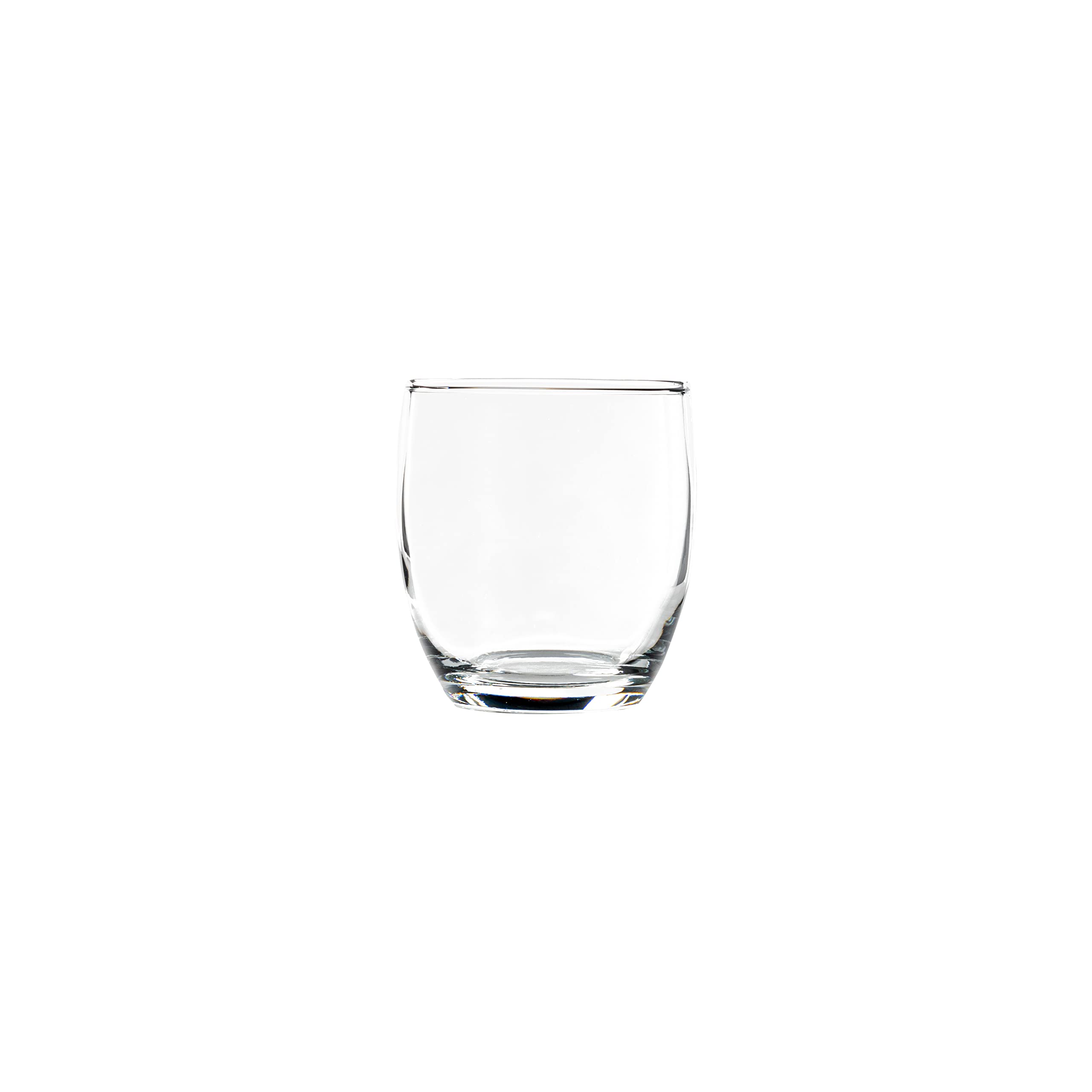 Vikko 8.3 Ounce Drinking Glasses | Thick and Durable Glass – For Water, Juice, Soda, or Wine – Dishwasher Safe – Set of Twelve Small Clear Glass Tumblers – 2.9” Diameter x 3.2” Tall