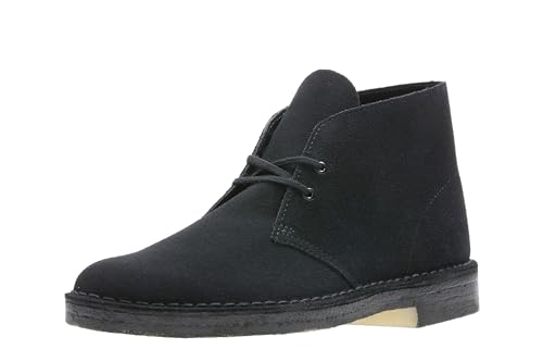 Clarks Men's Desert Chukka Boot, Black Suede 1, 9