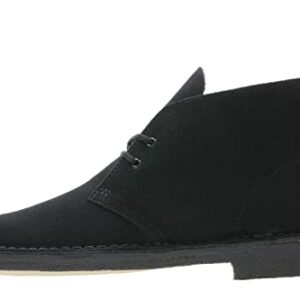 Clarks Men's Desert Chukka Boot, Black Suede 1, 9