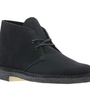 Clarks Men's Desert Chukka Boot, Black Suede 1, 9