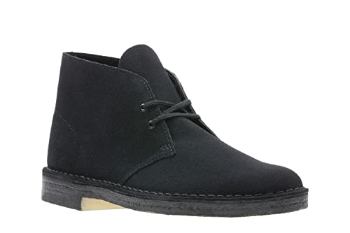 Clarks Men's Desert Chukka Boot, Black Suede 1, 9