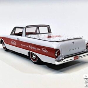 AMT 1960 Ford Ranchero w/Coke Chest (Coca-Cola) 2T 1/25th Scale Model Kit, White (AMT1189M)