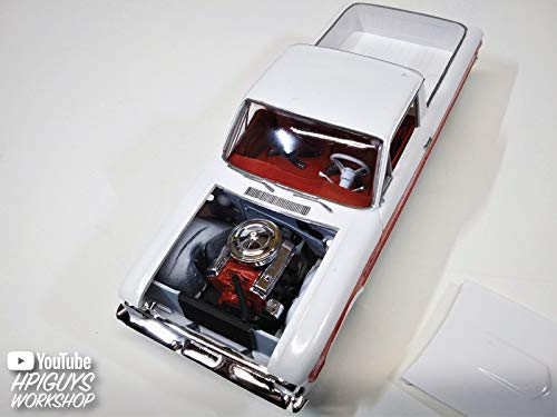 AMT 1960 Ford Ranchero w/Coke Chest (Coca-Cola) 2T 1/25th Scale Model Kit, White (AMT1189M)