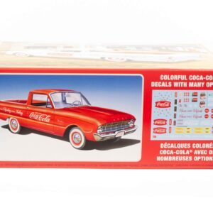 AMT 1960 Ford Ranchero w/Coke Chest (Coca-Cola) 2T 1/25th Scale Model Kit, White (AMT1189M)