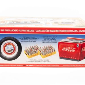 AMT 1960 Ford Ranchero w/Coke Chest (Coca-Cola) 2T 1/25th Scale Model Kit, White (AMT1189M)