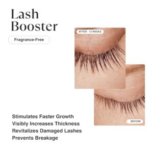 MATKAS Korean Lash Serum - Eyelash Serum To Grow Lashes Stronger, Thicker, Healthier, Unbreakable Growth, Flexible - Panthenol, Niacinamide, Allantoin, 8 Amino Acids, Vitamin E, Peptides, K Beauty 8ml