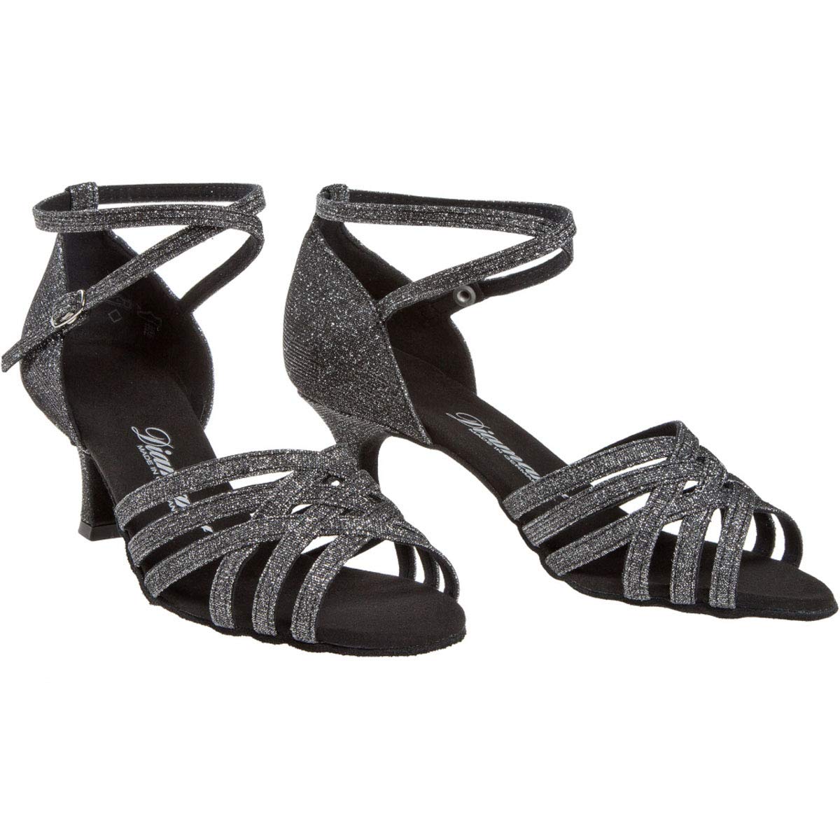 Diamant Women's Dance Shoes 008-077-519 - Size: UK 5,5 Black-Silver