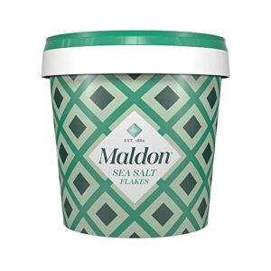 maldon salt, sea salt flakes, 20 oz (570 g), resealable tub, kosher, natural, handcrafted, gourmet, pyramid crystals