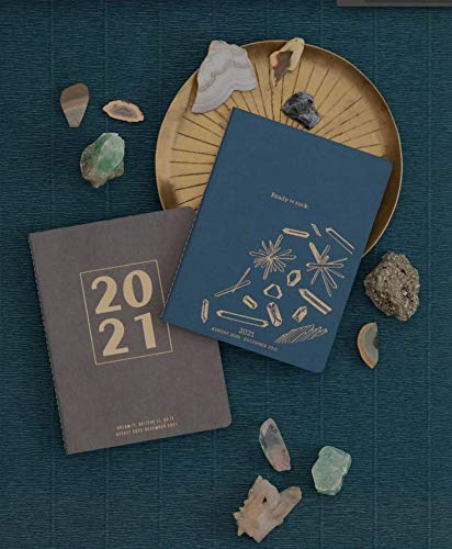 DesignWorks Ink, 17-Month Dated Simple Planner (August 2020 - December 2021), 6" x 8", Teal - Ready to Rock